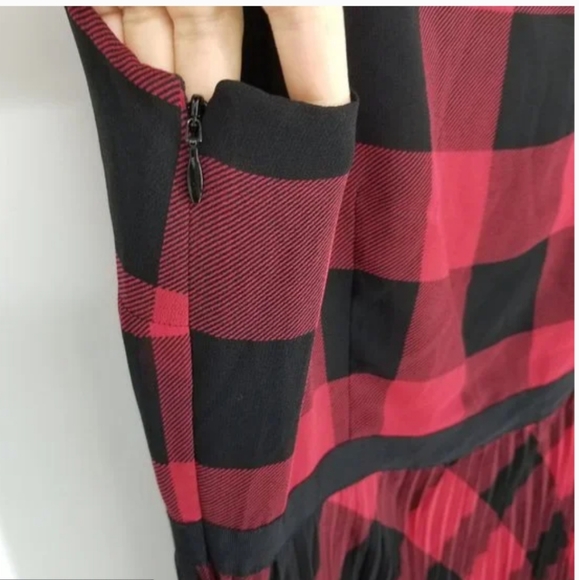 Talbots | Dresses | Talbots Plaid Pleated Midi Dress | Poshmark